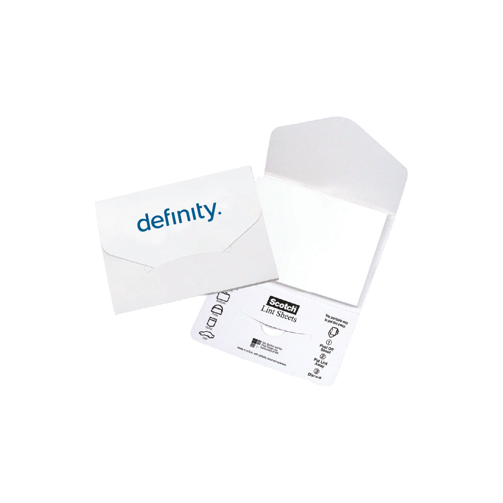 Lint Sheets Pocket Pack – Definity Merchandise Store